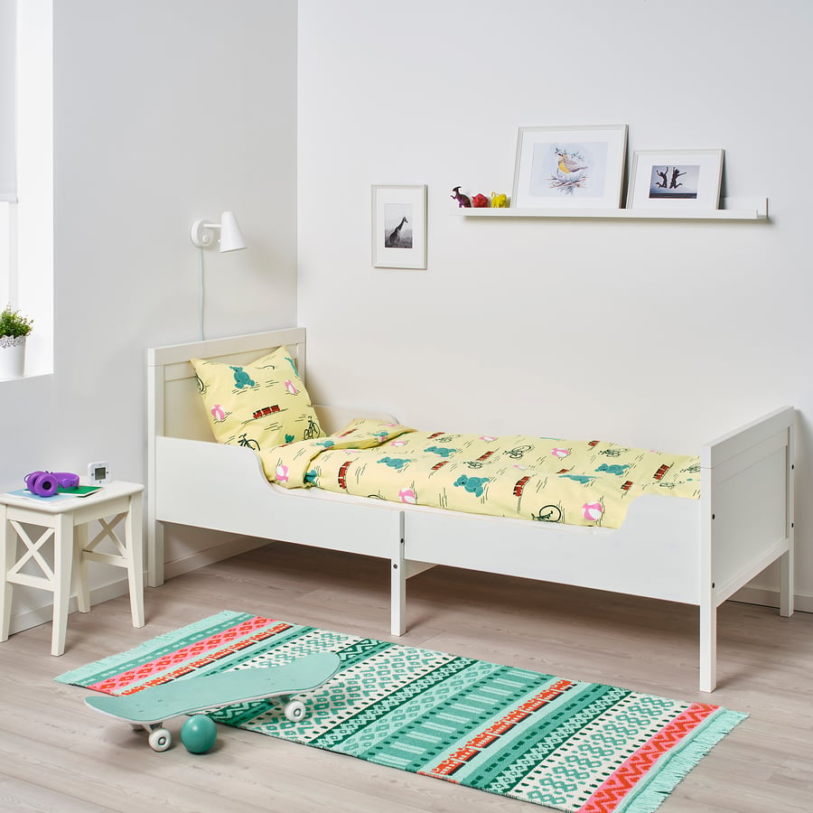 SUNDVIK Extendable bed, white, 91x190 cm - IKEA