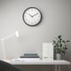 TAGGAD wall clock, white/grey, 38 cm - IKEA