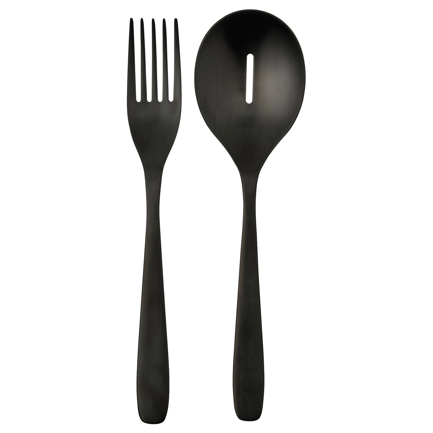 TILLAGD 2-piece serving set, black, 24 cm - IKEA