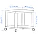 TINGBY Side table on castors, white, 50x50 cm - IKEA