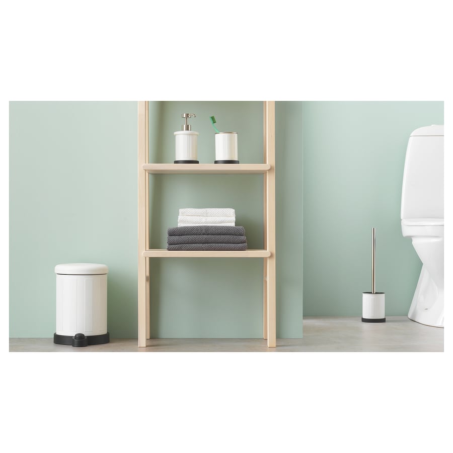 TOFTAN Waste bin, white, 4 l - IKEA