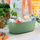 TORKIS flexi laundry basket, in-/outdoor, green, 35 l - IKEA