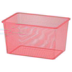 TROFAST Mesh storage box, light red, 42x30x23 cm - IKEA