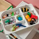 TROFAST storage combination w boxes/trays, white white/dark grey ...