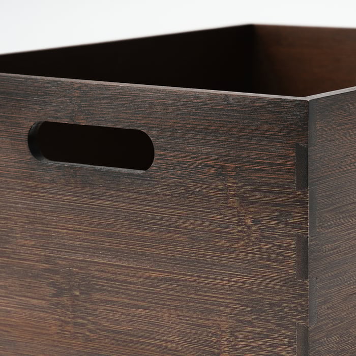UPPDATERA storage box, dark bamboo, 24x32x15 cm - IKEA