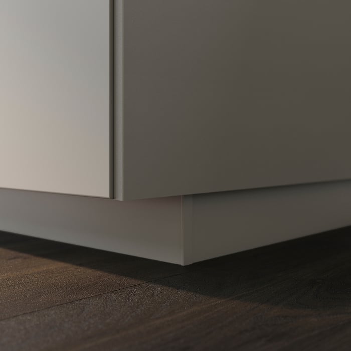 UPPLÖV plinth, matt dark beige, 220x8 cm - IKEA