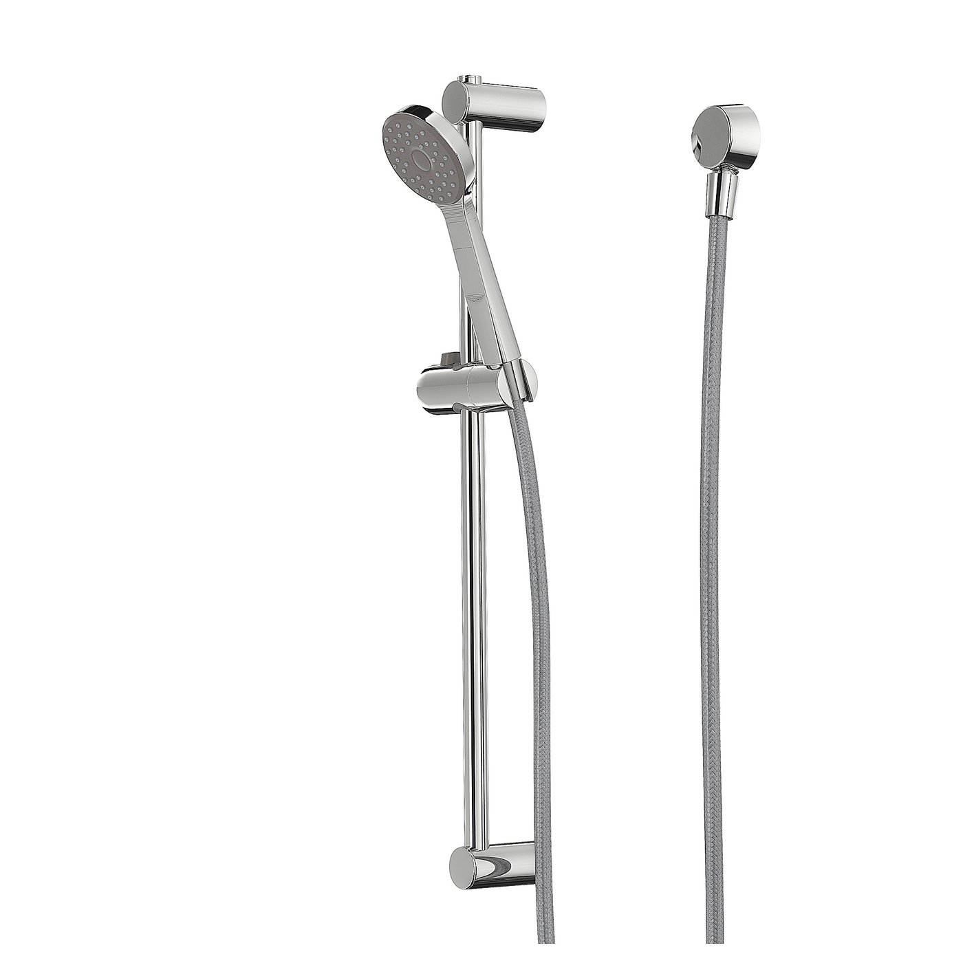VALLAMOSSE Riser rail w handshower/wall outlet, chrome-plated - IKEA