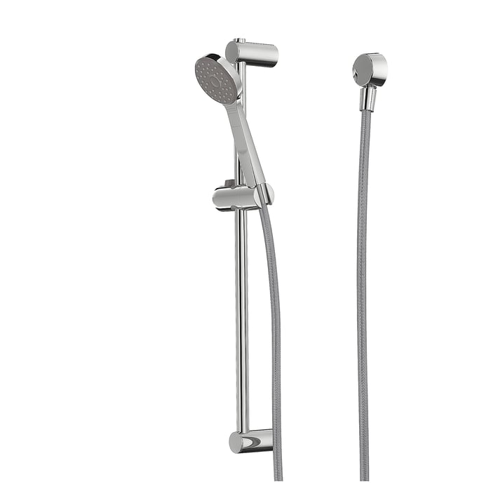 VALLAMOSSE Riser rail w handshower/wall outlet, chrome-plated - IKEA