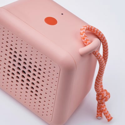 VAPPEBY portable bluetooth speaker, waterproof/pink - IKEA