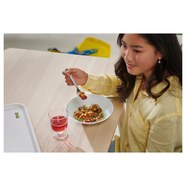 Veggie balls, couscous grilled veggies/tomato and spinach ragout - IKEA