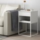 VIKHAMMER Bedside table, white, 40x39 cm - IKEA