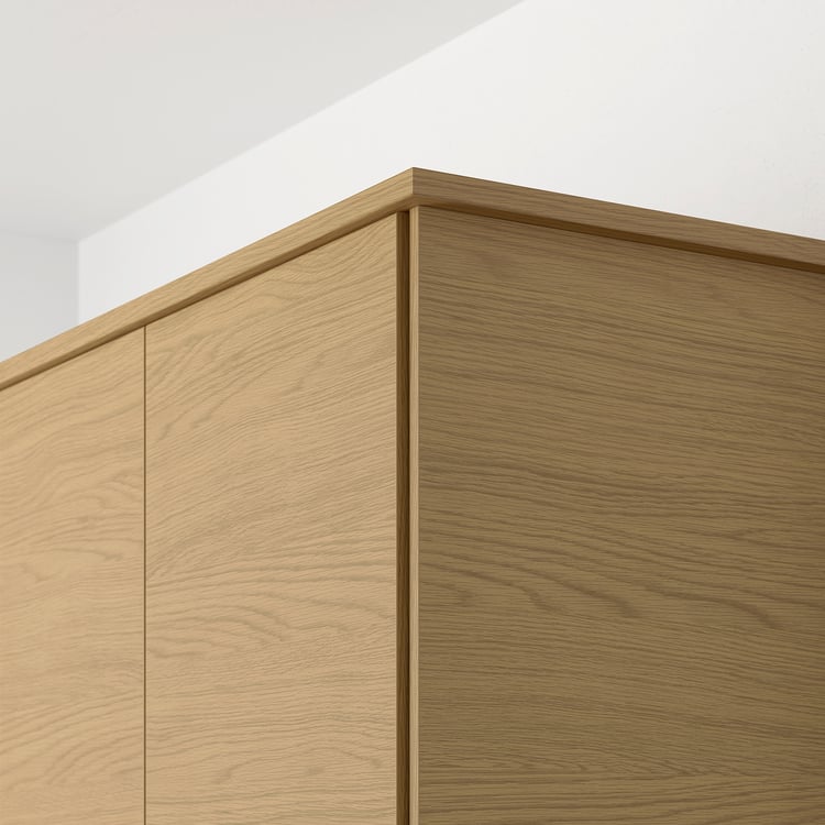 VOXTORP rounded deco strip/moulding, oak effect, 221 cm - IKEA