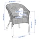 AGEN chair, rattan/bamboo - IKEA Belgium
