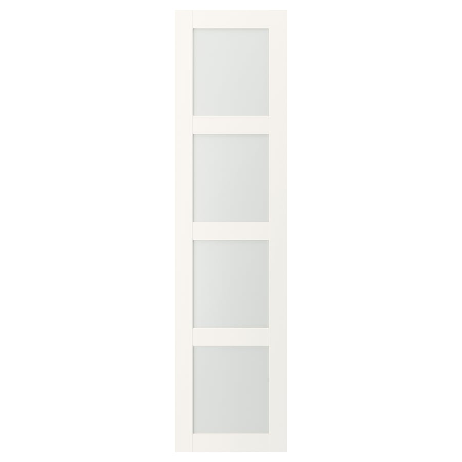 BERGSBO door, frosted glass/white, 50x195 cm - IKEA Belgium