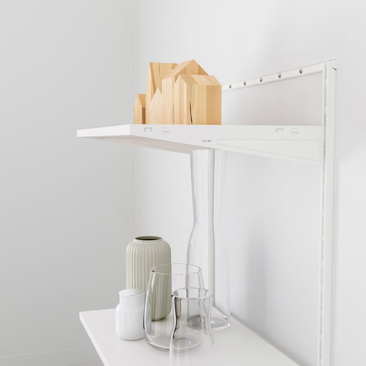 BOAXEL Shelving unit, white, 62x40x201 cm - IKEA Belgium