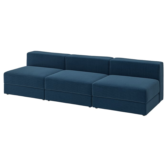 JÄTTEBO 4,5-seat modular sofa, Samsala dark blue - IKEA Belgium