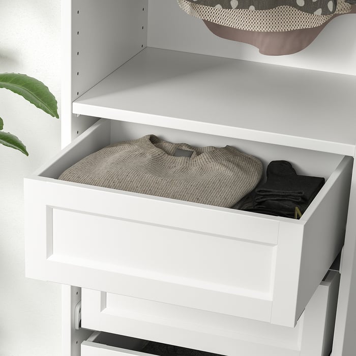 KOMPLEMENT drawer with framed front, white, 50x35 cm - IKEA Belgium