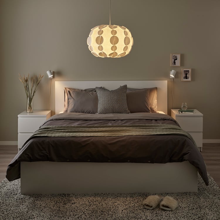 SOLHETTA LED bulb E27 806 lumen, dimmable/globe opal white - IKEA Belgium