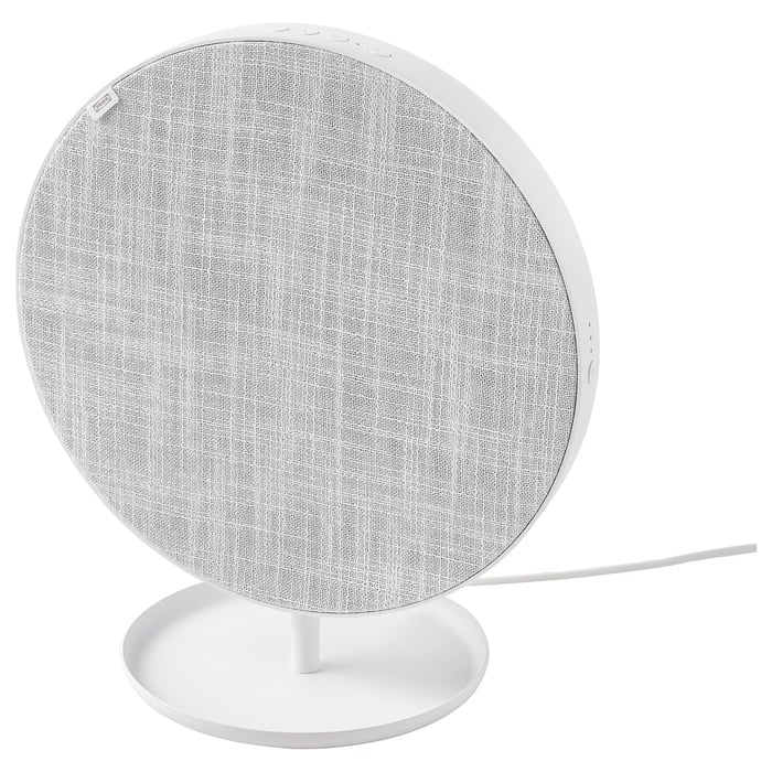 SOLSKYDD Bluetooth speaker, white, 29 cm - IKEA Belgium