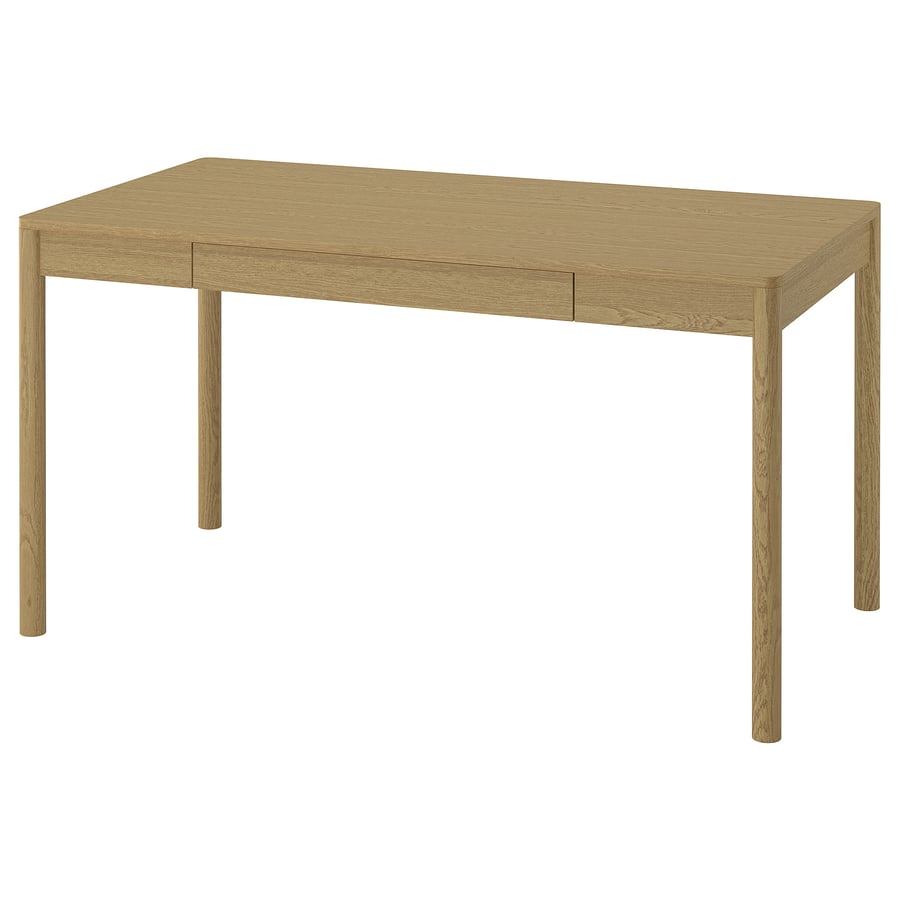 TONSTAD desk, oak veneer, 140x75 cm - IKEA Belgium
