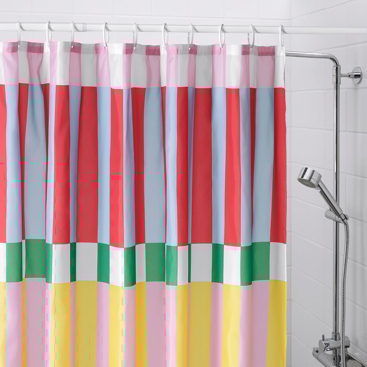 BANJANTRÄD rideau de douche, multicolore, 180x200 cm - IKEA Belgique