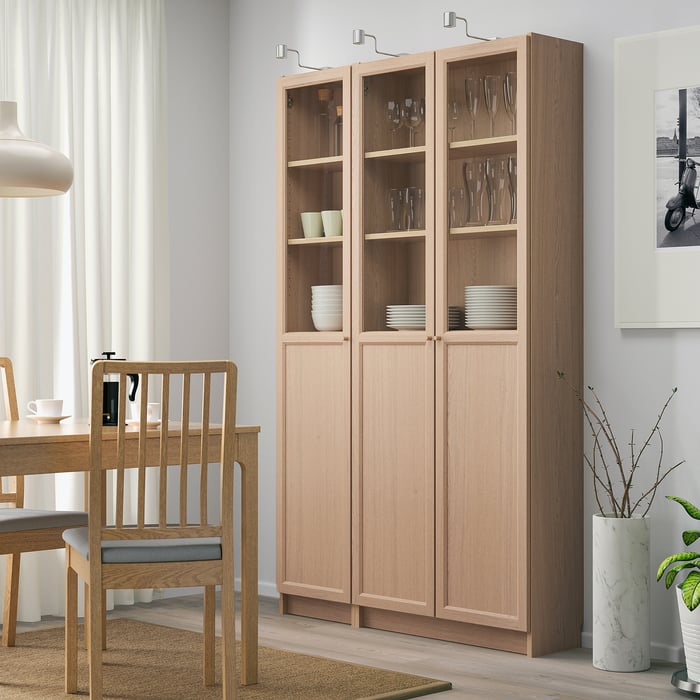 Ikea Billy Oxberg Vitrine