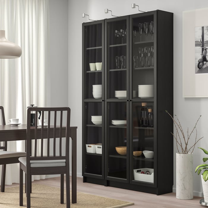 Ikea Billy Oxberg Vitrine