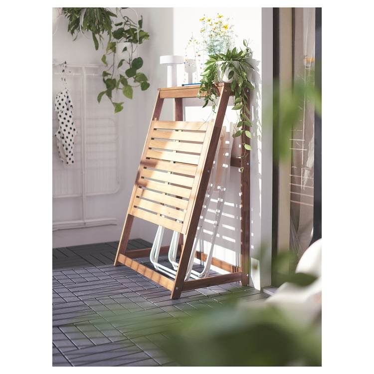 DJUPÖN table pliante, brun - IKEA Belgique