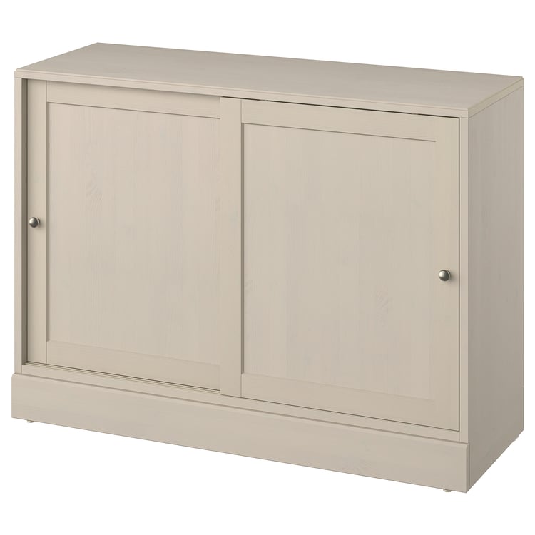 HAVSTA meuble bas, gris-beige, 121x47x89 cm - IKEA Belgique