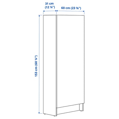 KNOXHULT colonne avec porte, motif chêne, 60x31x153 cm - IKEA Belgique