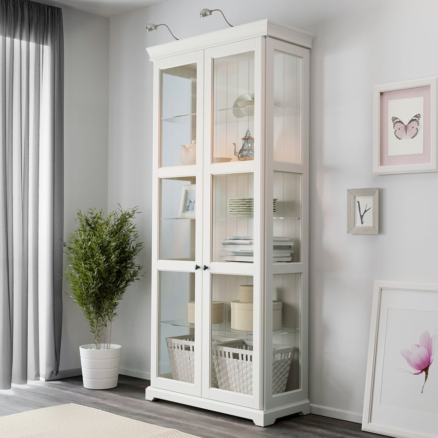 Stilvolle Ikea Liatorp Vitrine Ebenbild