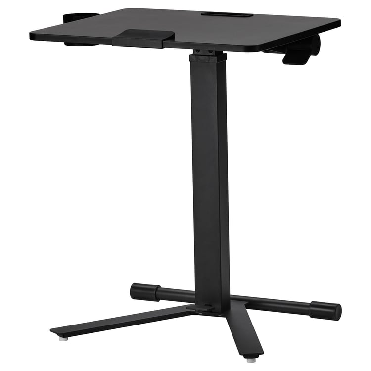 MITTZON table pour PC portable av roulettes, noir, 66x50 cm - IKEA Belgique