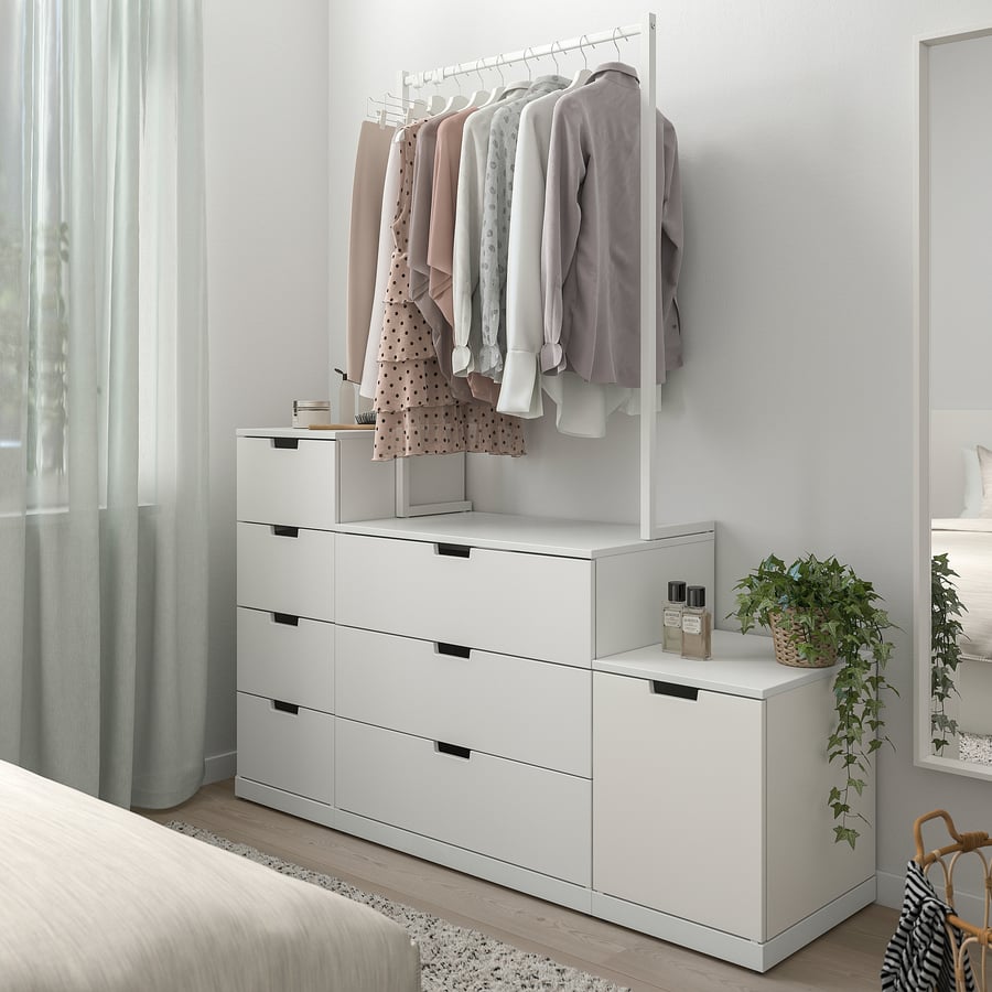 NORDLI commode 8 tiroirs, blanc, 160x192 cm - IKEA Belgique