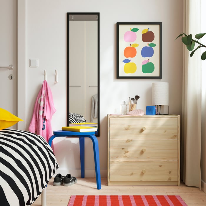 RAST commode 3 tiroirs, pin, 60x59 cm - IKEA Belgique