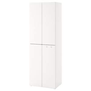 SMÅSTAD / PLATSA Armoire-penderie, blanc blanc/avec 2 tringles à vêtements, 60x42x181 cm - IKEA ...