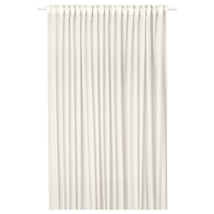 STENFRÖ rideau voilage, 1pc, beige/ruflette, 300x300 cm - IKEA Belgique