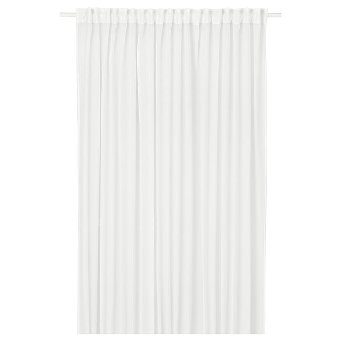 STENFRÖ rideau voilage, 1pc, blanc/ruflette, 300x300 cm - IKEA Belgique