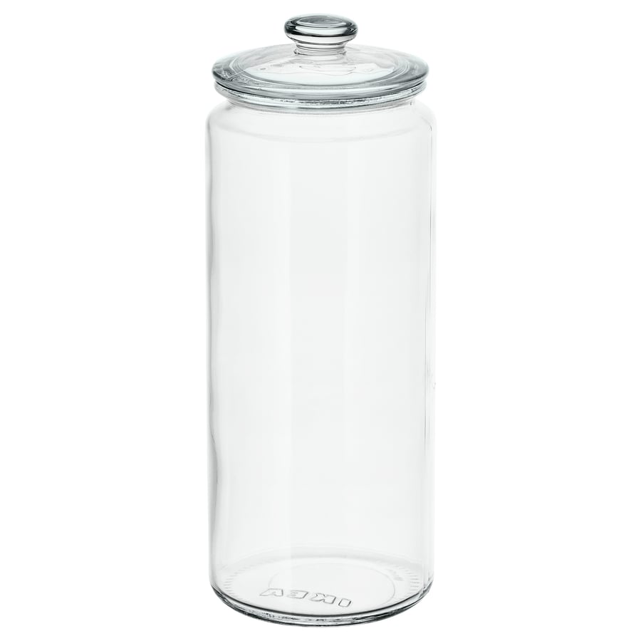 VARDAGEN Bocal avec couvercle, verre transparent. Commandez aujourd'hui ...