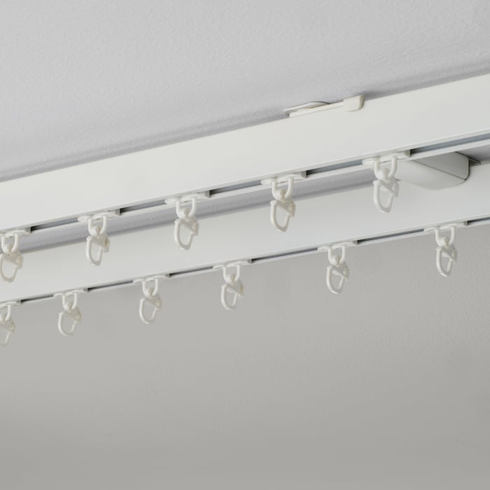 VIDGA fixations plafond 2 rails rideaux, blanc - IKEA Belgique