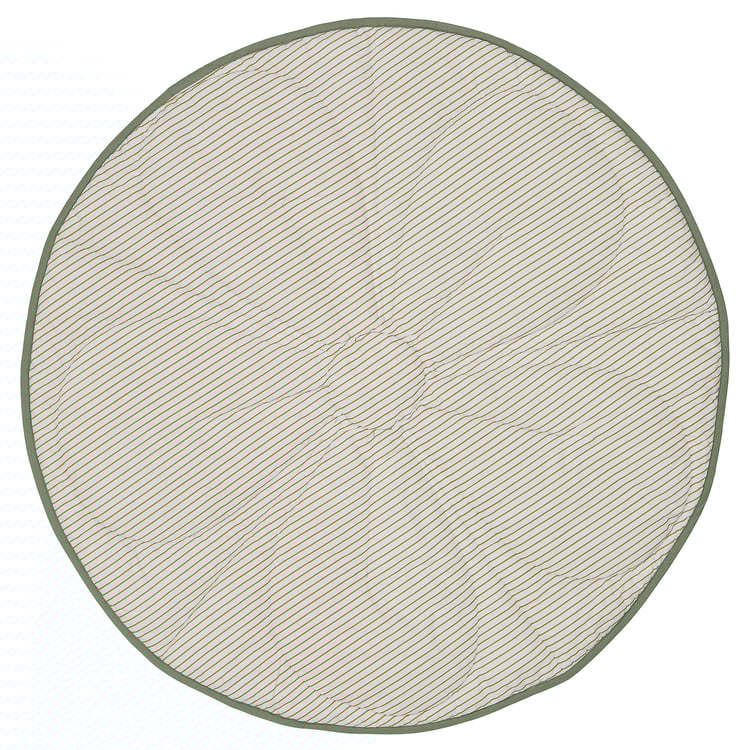 GULDVÄVARE gewatteerde deken, groen/beige gestreept, 105 cm - IKEA België