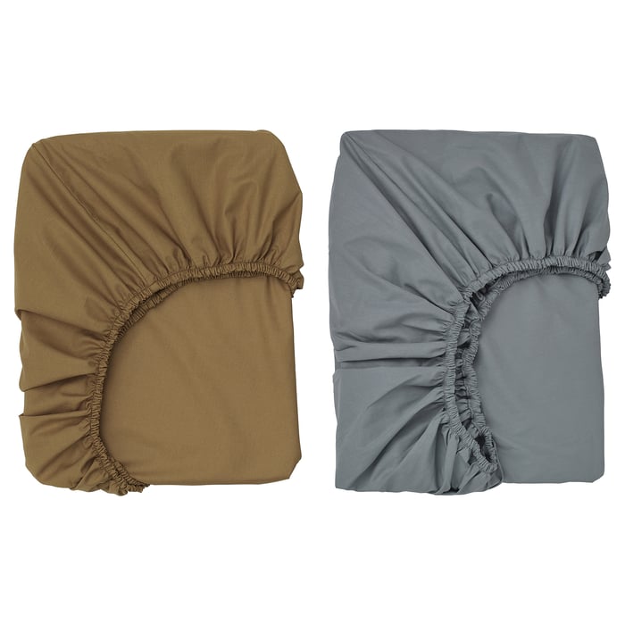 GULDVÄVARE hoeslaken voor babybed, donkergeel/blauw, 60x120 cm - IKEA ...