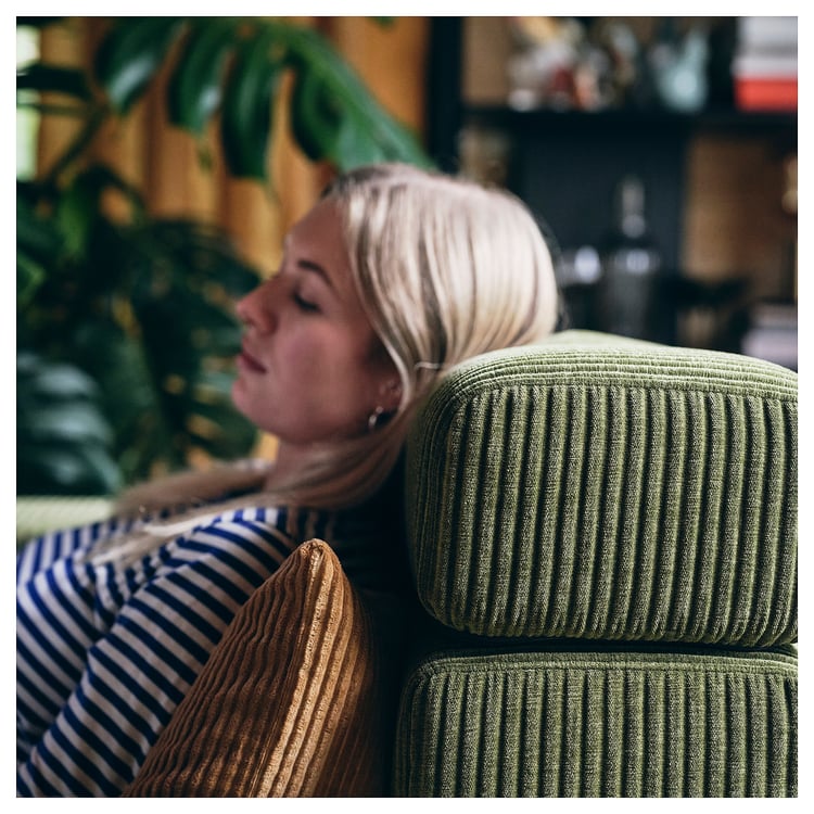 JÄTTEBO 2-zits modulaire bank, met nekkussen/Samsala donker geel-groen ...