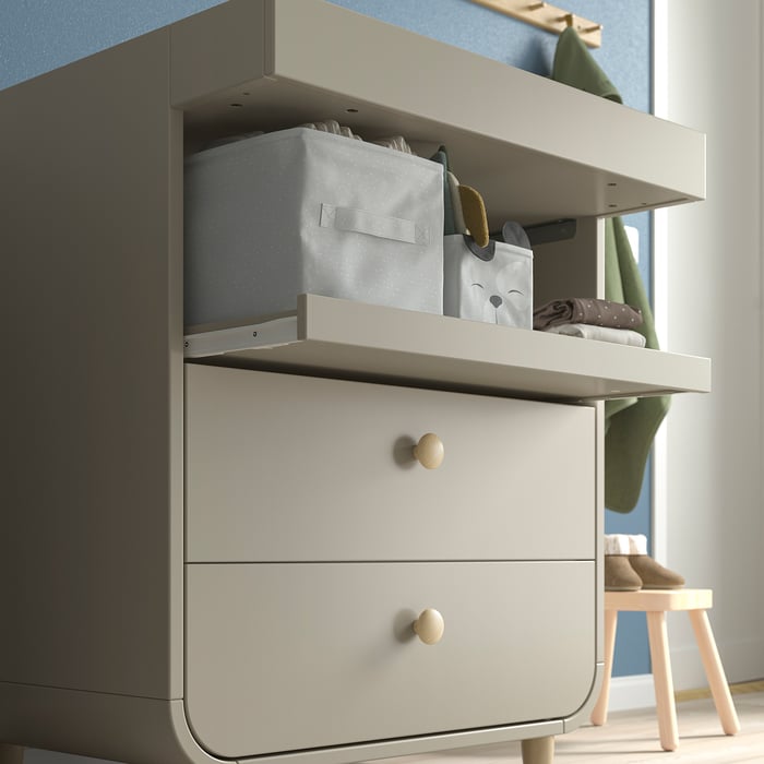 MYLLRA commode met lades, beige - IKEA België