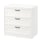 SONGESAND Ladekast 3 lades, wit, 82x81 cm - IKEA