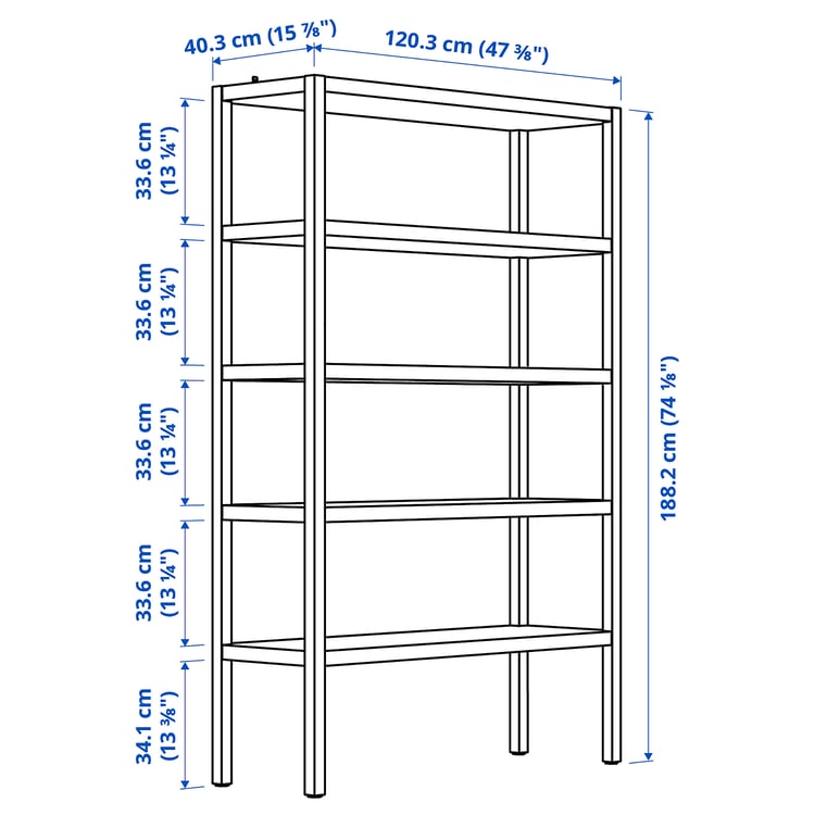 STOCKHOLM 2025 stellingkast, eikenfineer, 120x40x188 cm - IKEA België