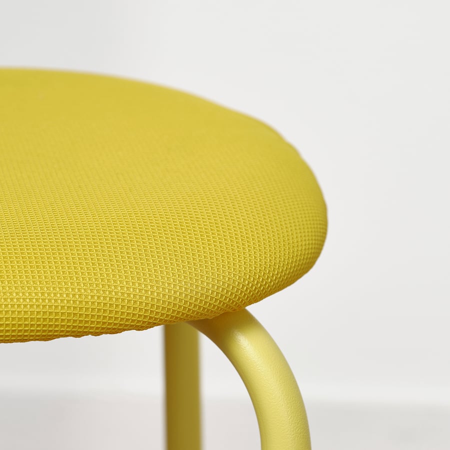 GULTARP stool, light yellow/Remmarn yellow - IKEA