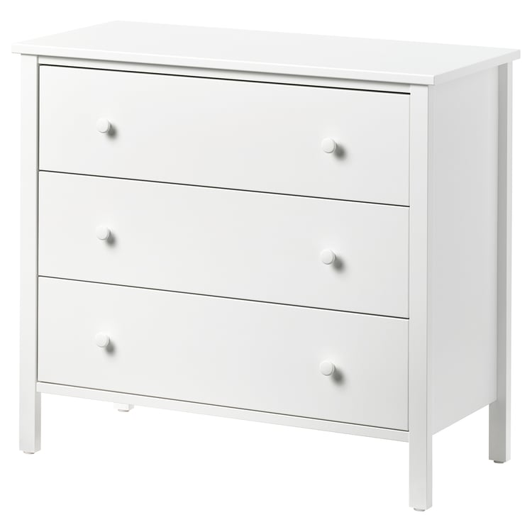 KILBERGET chest of 3 drawers, white, 86x78 cm - IKEA