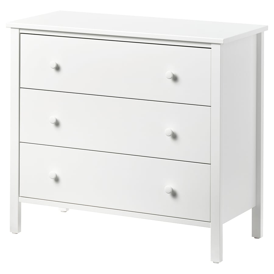 KILBERGET chest of 3 drawers, white, 86x78 cm - IKEA