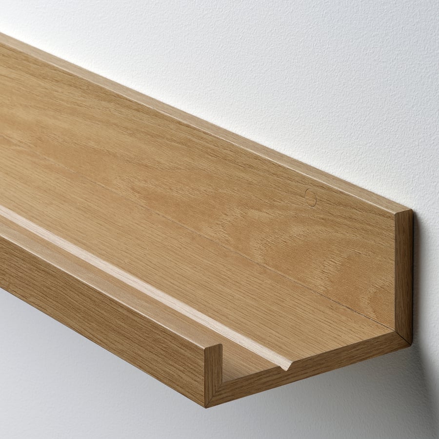 MOSSLANDA picture ledge, oak effect, 55 cm - IKEA