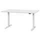 RODULF desk sit/stand, electric/white, 140x80 cm - IKEA